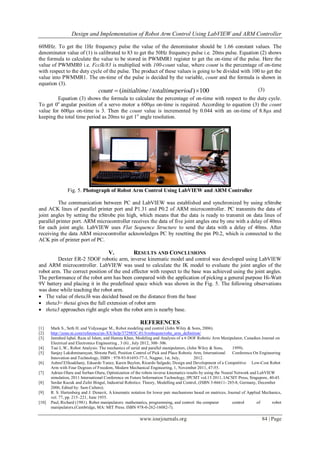 Design and Implementation of Robot Arm Control Using LabVIEW and ARM Controller | PDF
