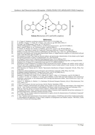 Synthesis and Characterization of Template Cr(III),Fe(III), Mn(II), Cd ...