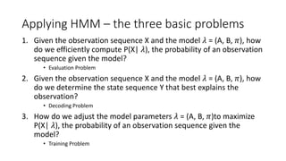 An overview of Hidden Markov Models (HMM) | PDF