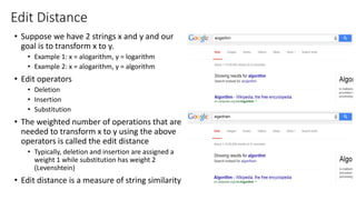 L06 stemmer and edit distance | PDF