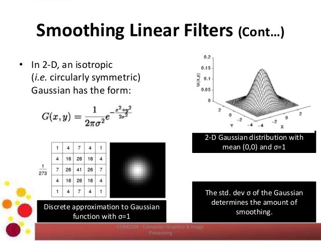 Com2304 Intensity Transformation And Spatial Filtering Ii Spatial