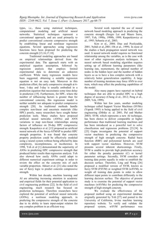 High-Performance Concrete Compressive Strength Prediction Based Weighted Support Vector Machines ...