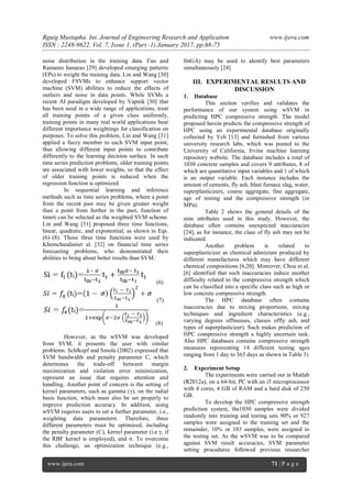 High-Performance Concrete Compressive Strength Prediction Based Weighted Support Vector Machines ...