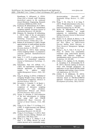 Comparison of Max100, SWARA and Pairwise Weight Elicitation Methods | PDF | Computer Software ...