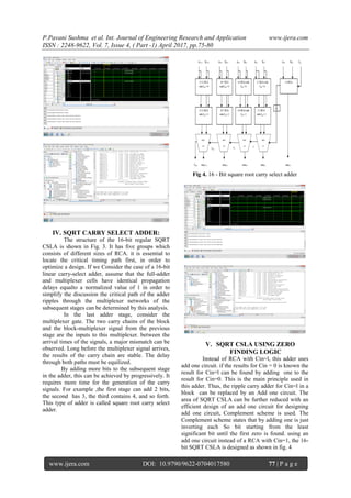 High Speed and Area Efficient Booth Multiplier Using SQRT CSLA with Zero Finding Logic | PDF ...