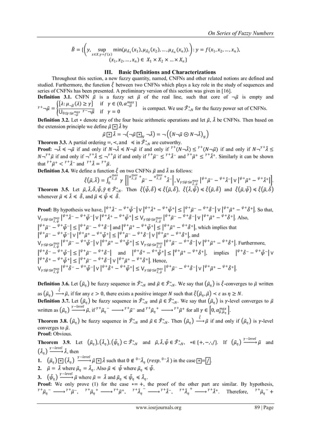On Series of Fuzzy Numbers | PDF