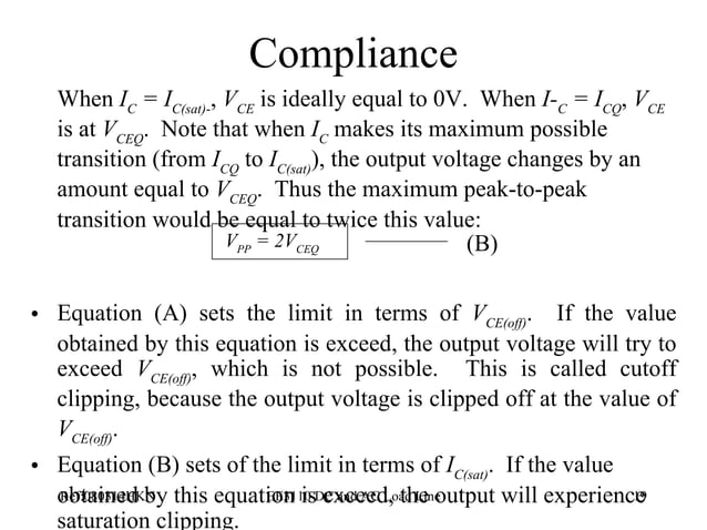L07 dc and ac load line | PPT | Computer Networking | Computing