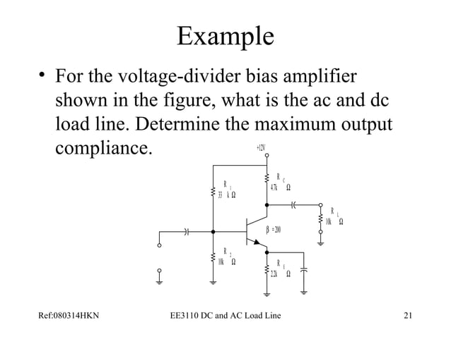 L07 dc and ac load line | PPT | Computer Networking | Computing