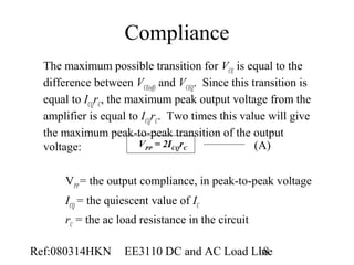 L07 dc and ac load line | PPT
