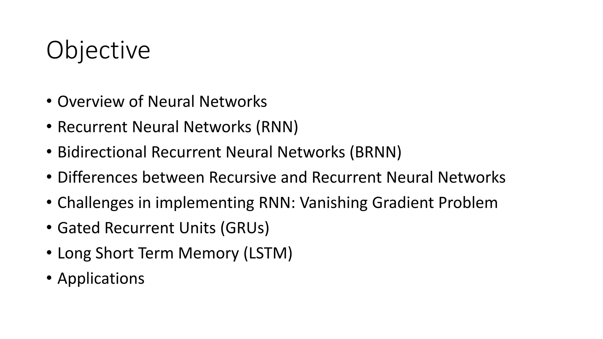 Recurrent Neural Networks, LSTM and GRU | PDF