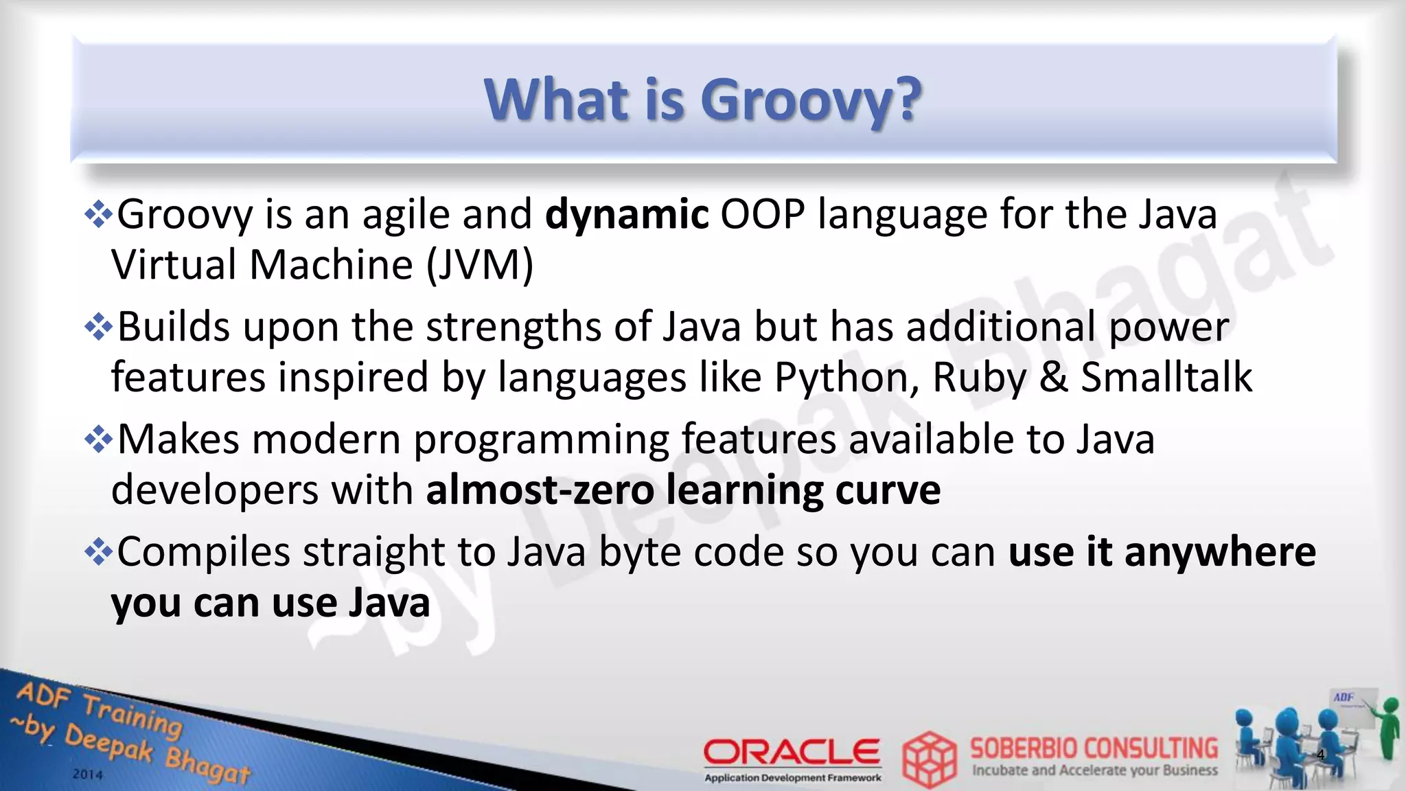 Introduction to Oracle Groovy | PDF