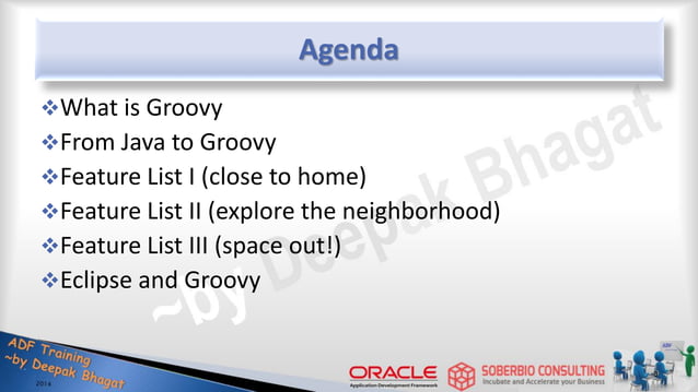 Introduction to Oracle Groovy | PPT
