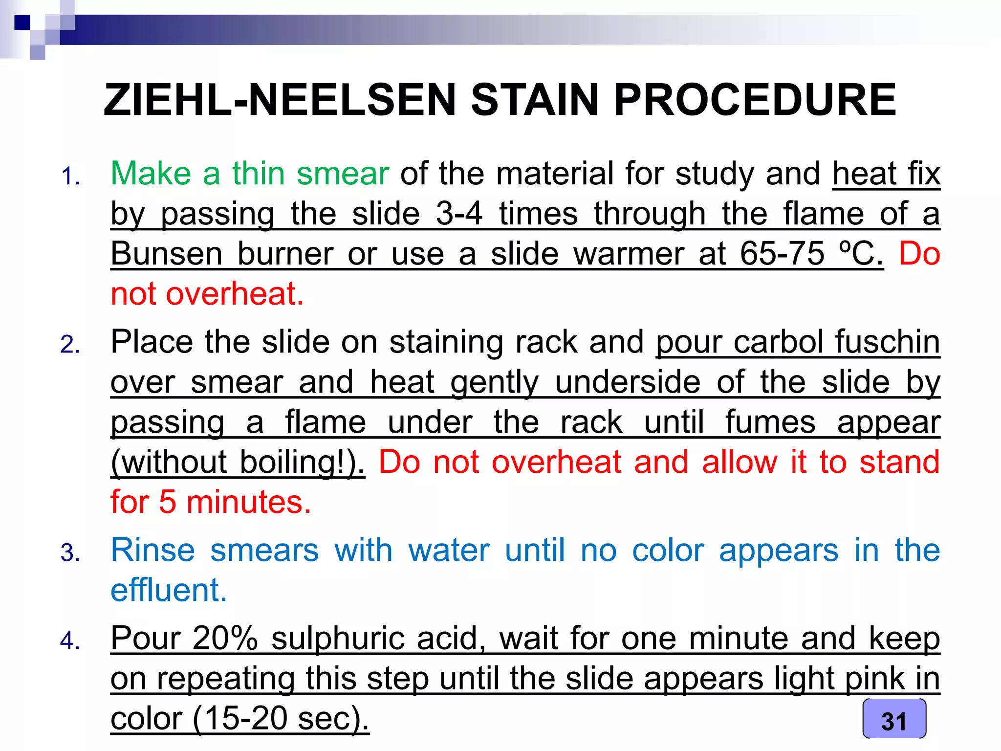 Medical Microbiology Laboratory (bacterial shapes, arrangement and ...