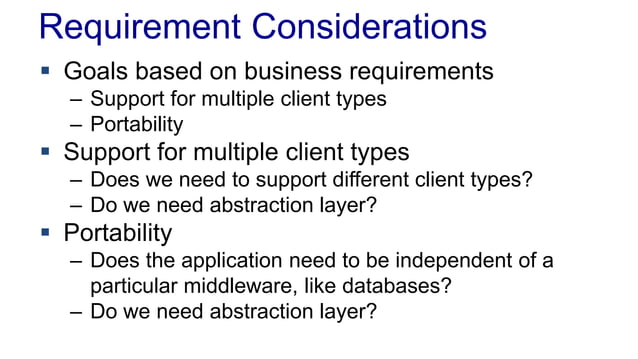 L08 architecture considerations | PPTX