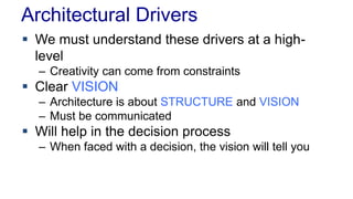 L08 architecture considerations | PPTX