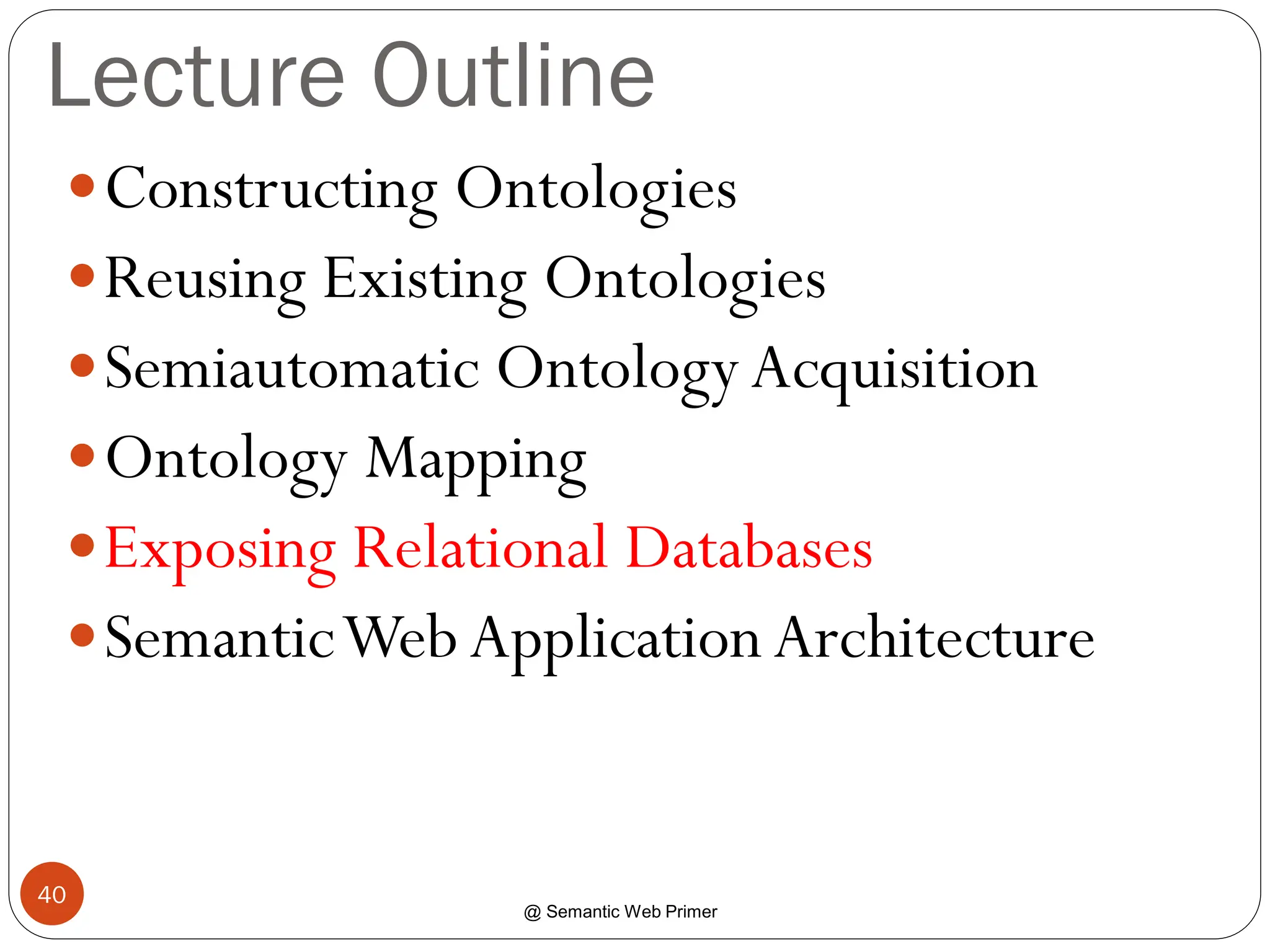 Semantic Web: Ontology Engineering Presentation | PDF