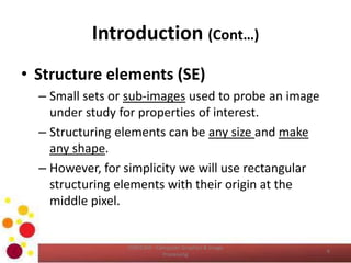 COM2304: Morphological Image Processing | PPTX