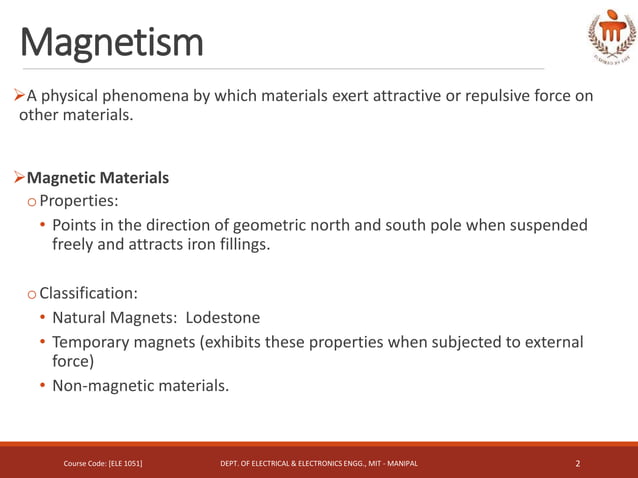 Basic electric theory - Introduction to Magnetism.pptx