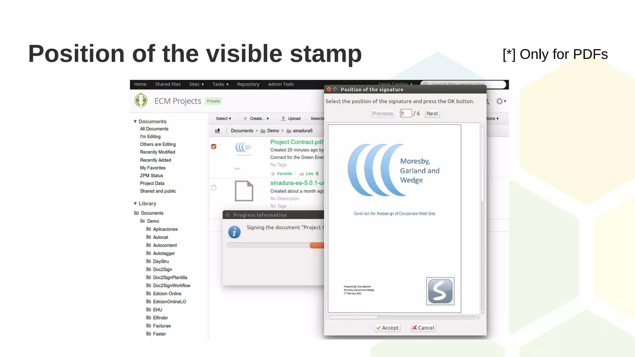 Sinadura ECM - Protocol-based signatures for Alfresco 5 | PPT