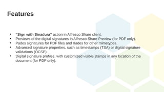 Sinadura ECM - Protocol-based signatures for Alfresco 5 | PPT