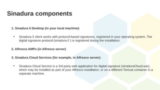 Sinadura ECM - Protocol-based signatures for Alfresco 5 | PPT