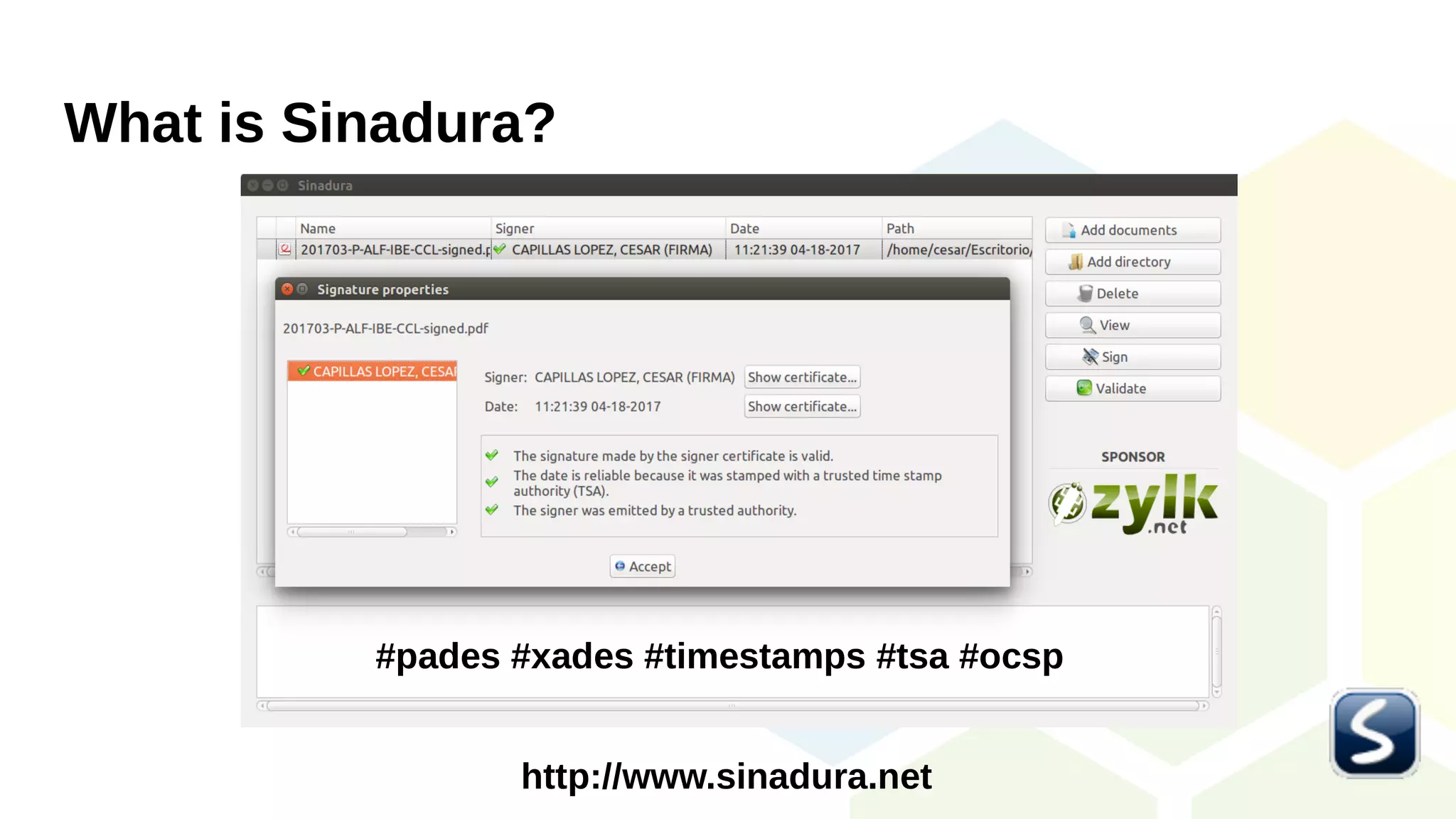 Sinadura ECM: Protocol-based signatures for Alfresco | PDF