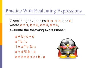 C Programing Arithmetic Operators.ppt
