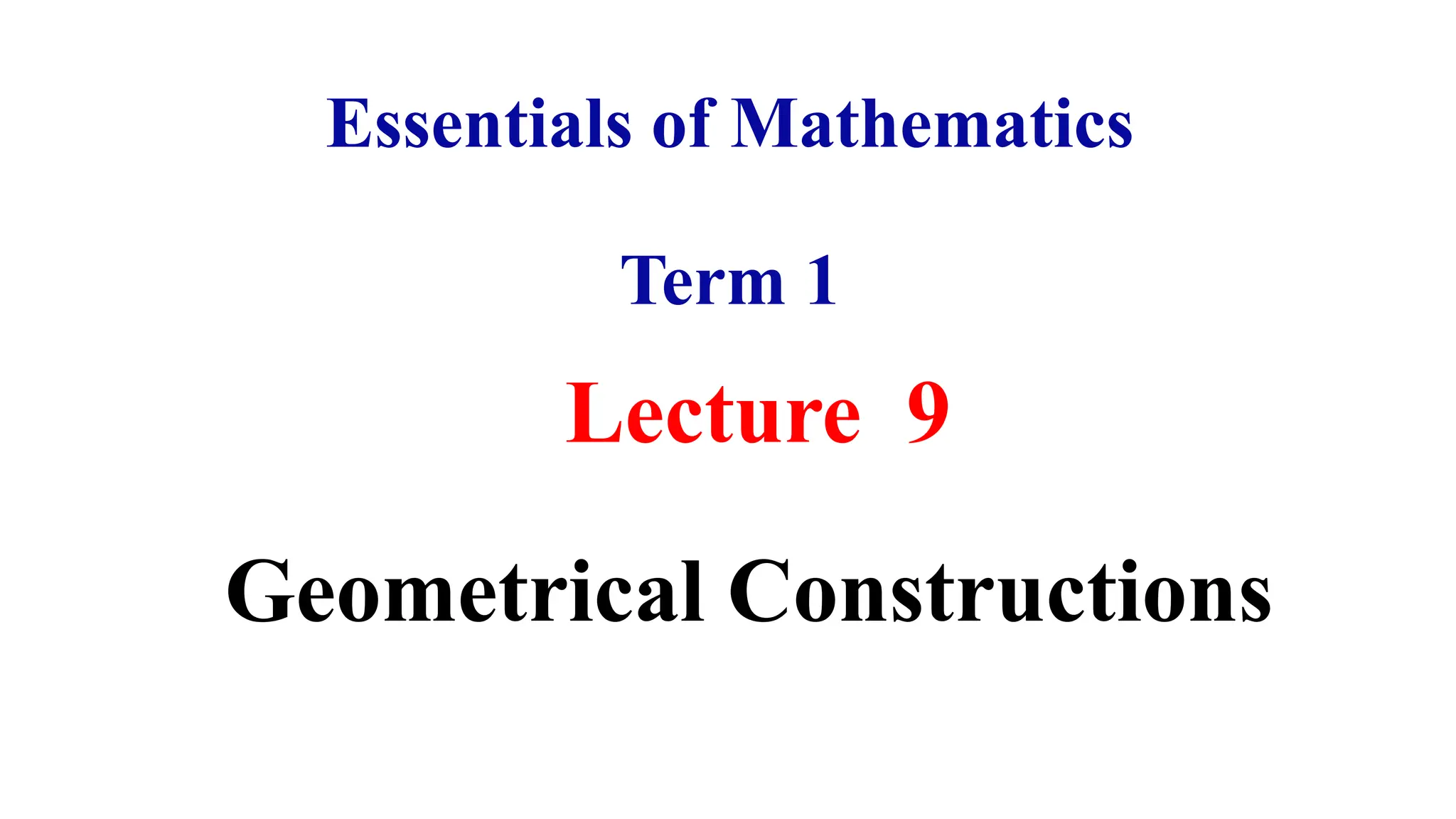 Essentials of Mathematics Term 1 solution | PPTX