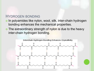 Lecture of chemistry of secondary bonding | PPTX