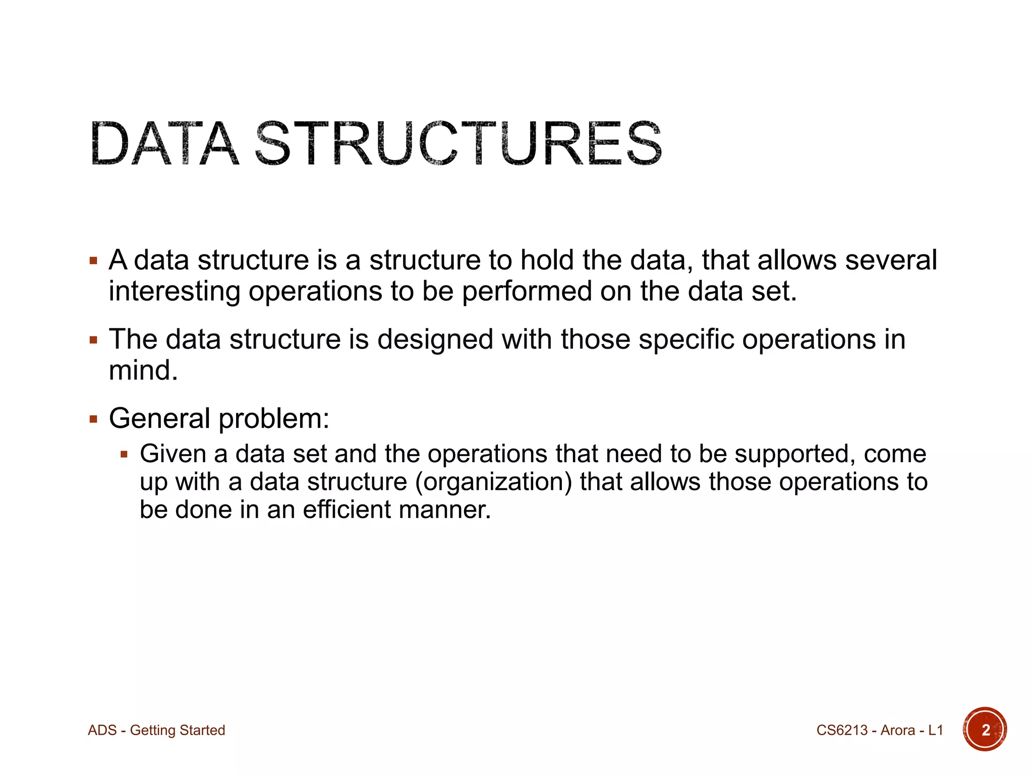 Stacks Queues Binary Search Trees Lecture 1 Advanced Data Structures Ppt