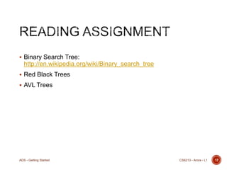 Stacks, Queues, Binary Search Trees - Lecture 1 - Advanced Data Structures | PPTX | Programming ...