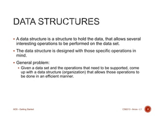 Stacks, Queues, Binary Search Trees - Lecture 1 - Advanced Data Structures | PPTX