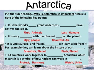 L1. antarctica location and climate ap | PPT