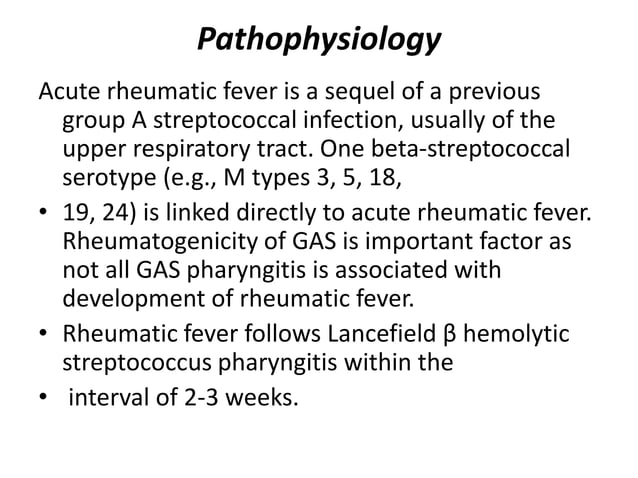 L1.. rheumatic fever | PPTX | Heart and Cardiovascular Diseases ...