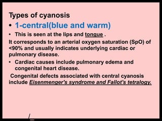 L 1.approach to cyanosis | PPTX