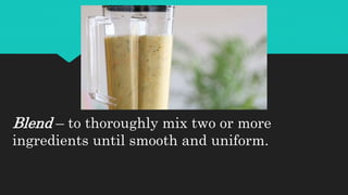 Preparation and Cooking of Food | PPTX