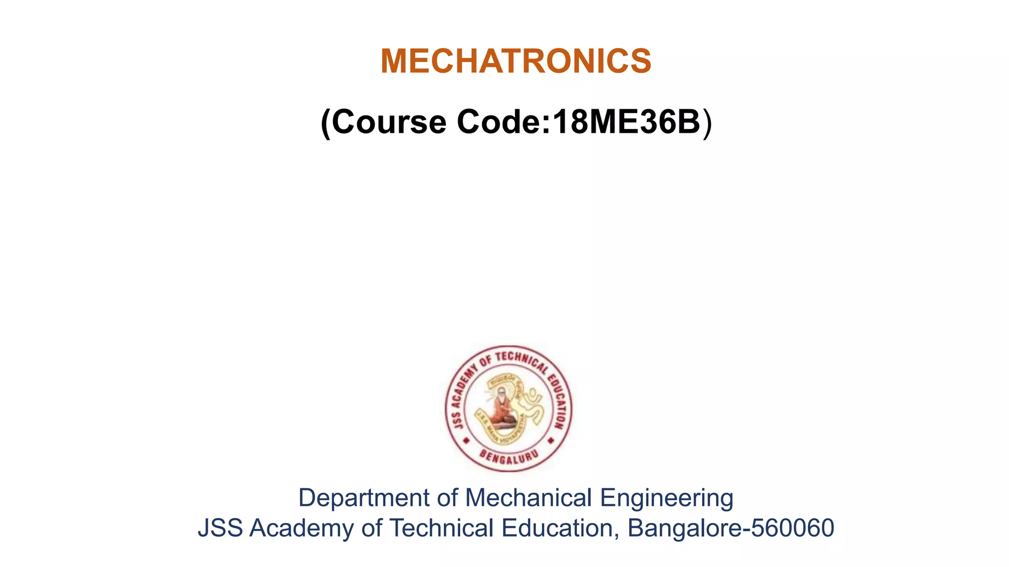 MECHATRONICS Engineering | PPT