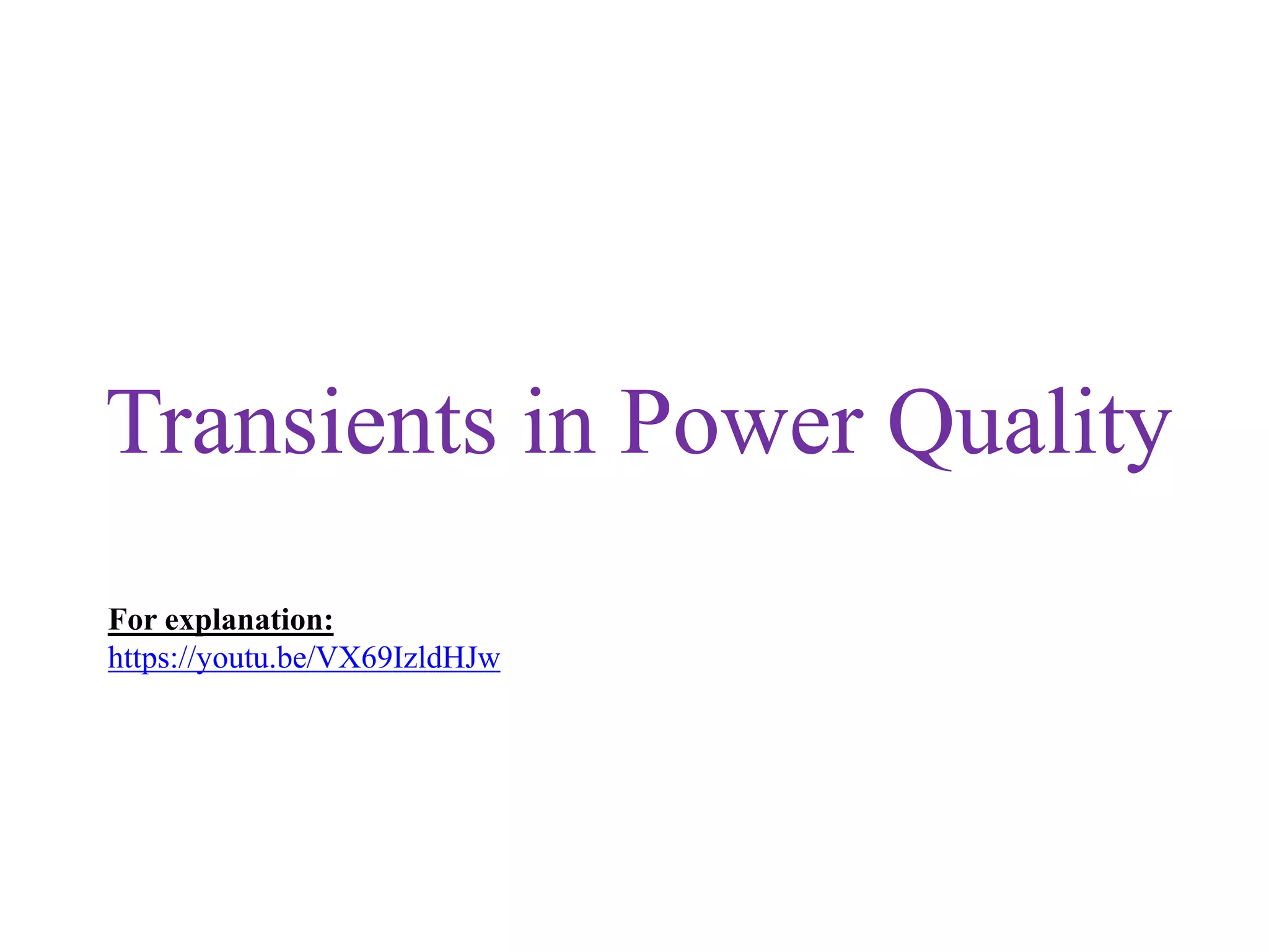 Introduction to Power Quality Problems | PDF