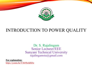 Introduction to Power Quality Problems | PDF