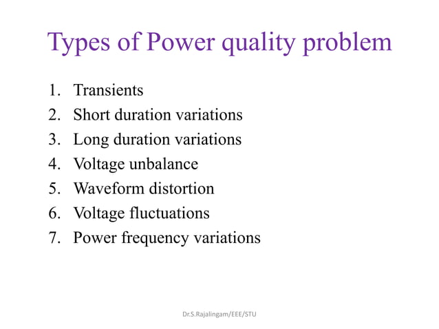 Introduction to Power Quality Problems | PDF | Consumer Electronics ...