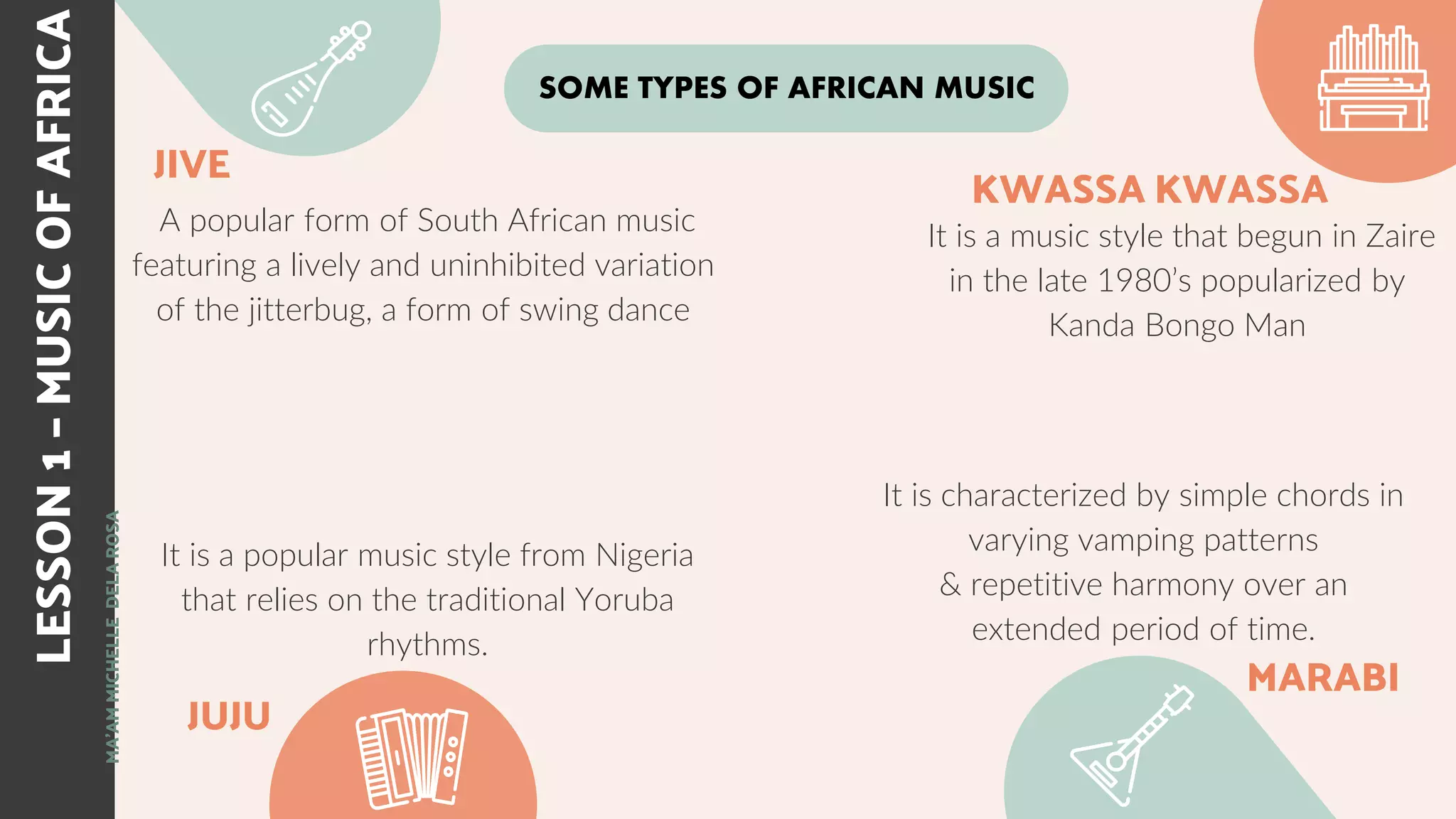 MAPEH10 AFRICAN MUSIC _ 2ND QUARTER - MCDR | PPTX