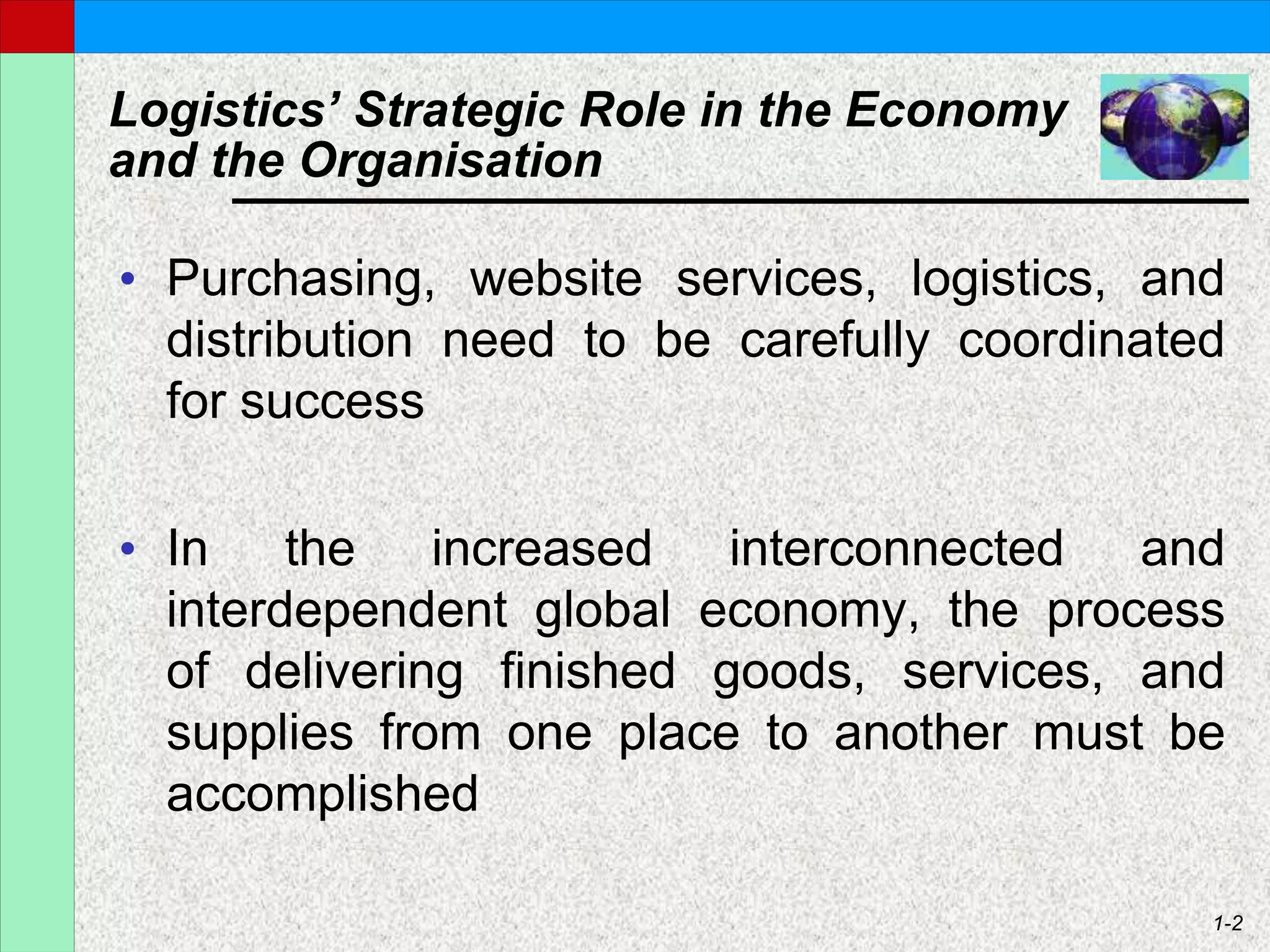 logistics strategy | PPT | Logistics and Transportation Industry ...