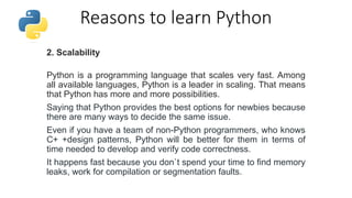 Python basics | PPTX