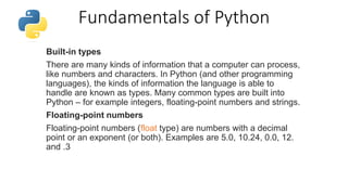 Python basics | PPTX
