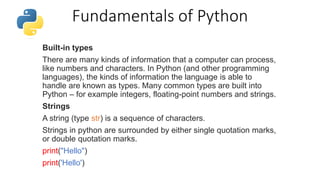 Python basics | PPTX