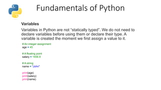 Python basics | PPTX