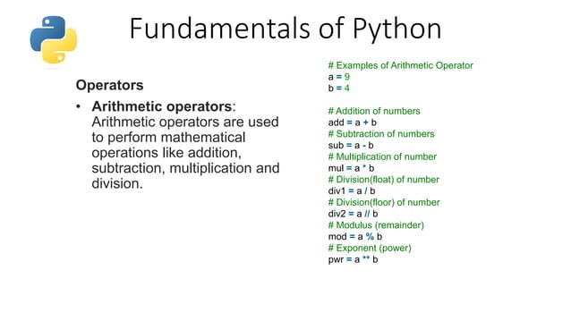 Python basics | PPTX
