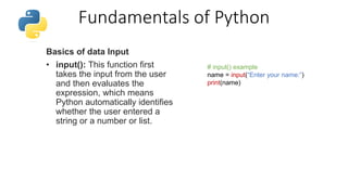 Python basics | PPTX