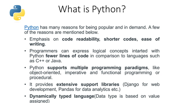 Python basics | PPTX