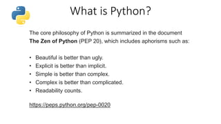 Python basics | PPTX